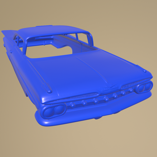 🚙 Chevrolet Impala 1837 SportCoupe 1962 PRINTABLE CAR BODY・ STL File ...