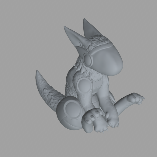 Archivo STL Protogen sentado 👾 ・Design para impresora 3D para descargar ...