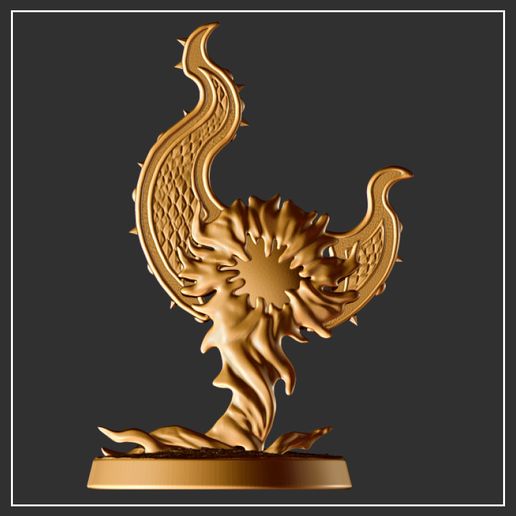 🔨 Burning Sigil・ STL File for 3D printing・Cults