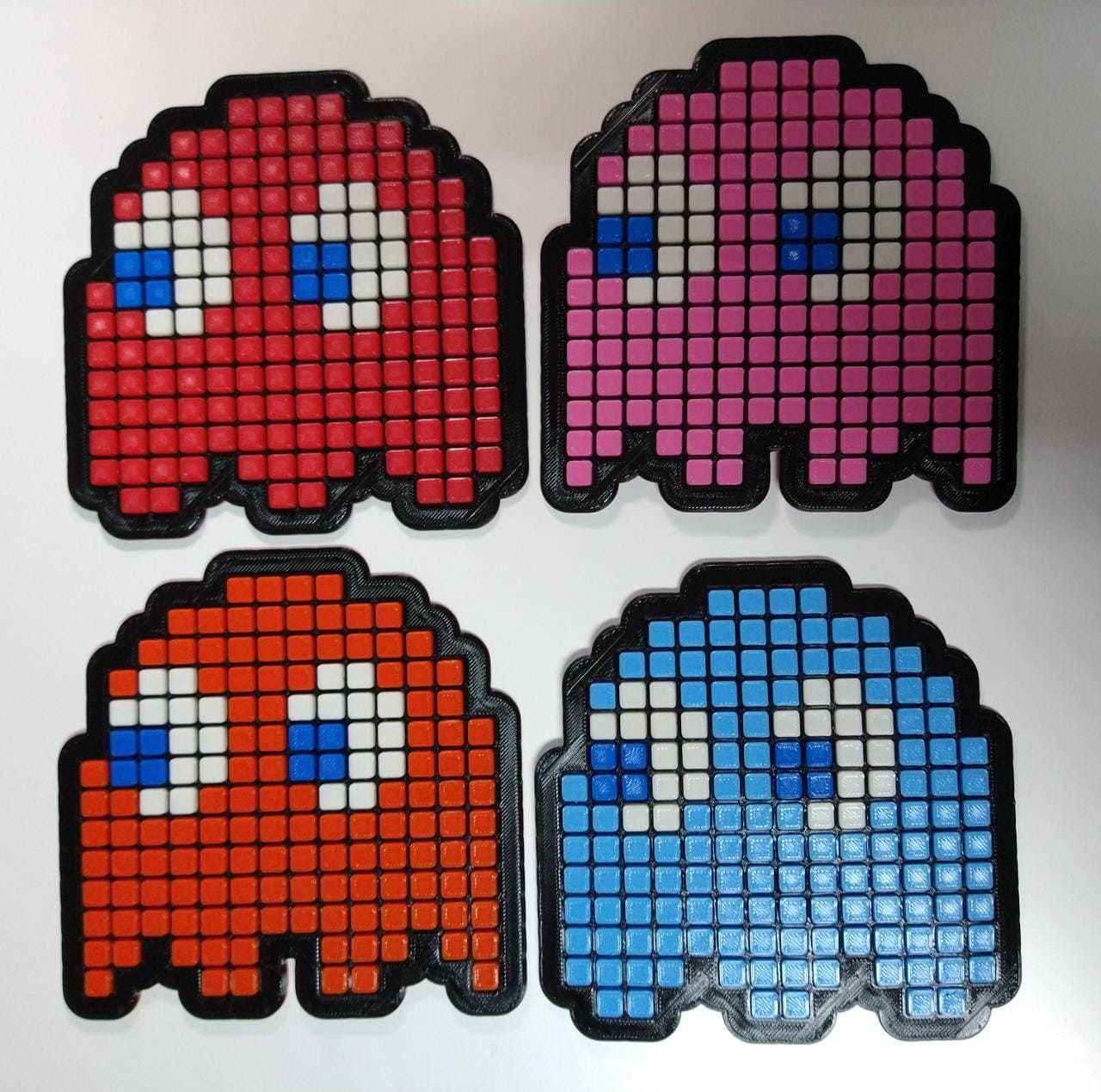 Descargar archivo STL Blinky, Pinky, Inky and Clyde (PacMan ghosts ...