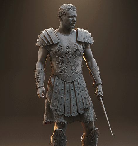 3D file Gladiator statue 👨 ・3D printing model to download・Cults