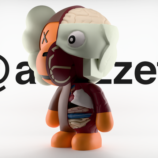 STL file Kaws Bape Milo Flayed Open 👨 (OBJ)・3D printable model to ...