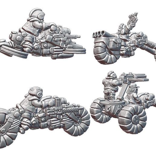 🛰 Space Dwarf bikes・ STL File for 3D printing・Cults