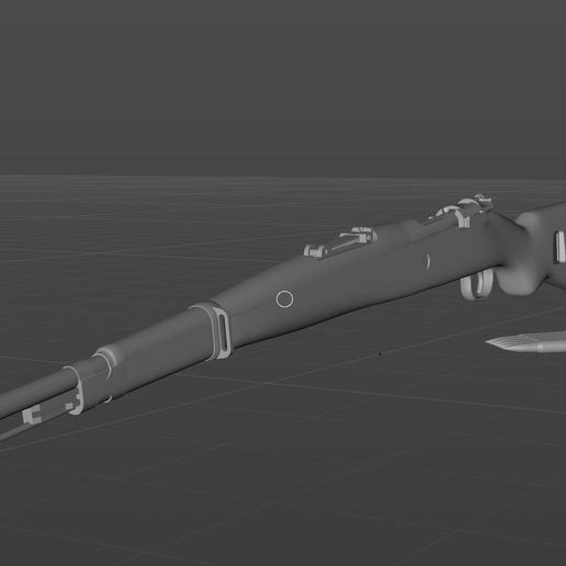 OBJ file Yugoslav M48 rifle digital model material 🗺️ ・3D printer model ...