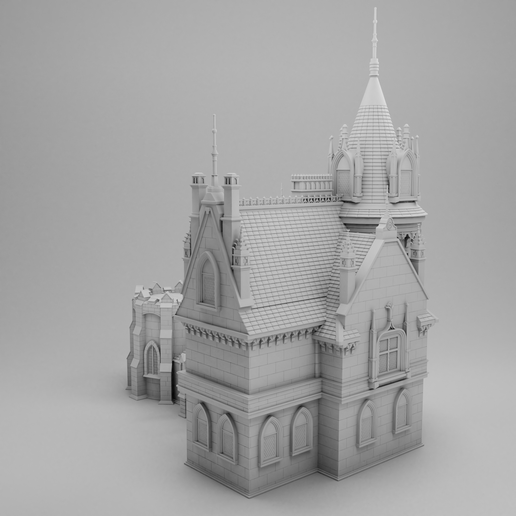 🏰 Gothic castle・Free STL File for ・Cults