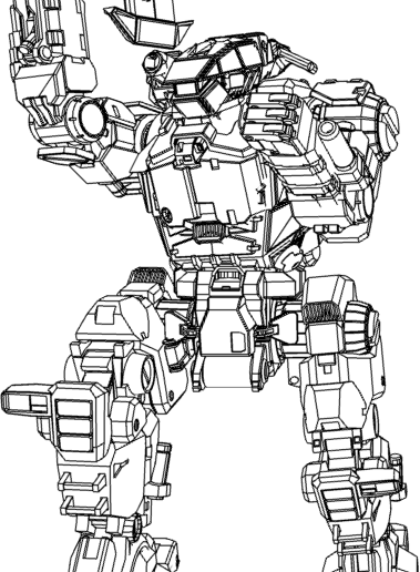 mech x4 coloring pages