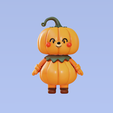STL file Anpanman Halloween Pumpkin 🎃 ・Design to download and 3D print ...