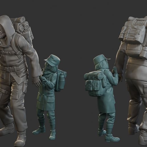 ♂️ Post-Apocalyptic Male PAM2 006・ 3D File for 3D printing・Cults