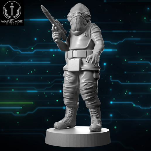⭐ star wars legion admiral raddus presupported included・ STL File for ...