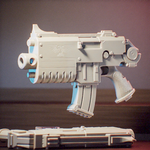 🔫 Bolter Pistol - Space - Space Marines・ STL File for 3D printing・Cults