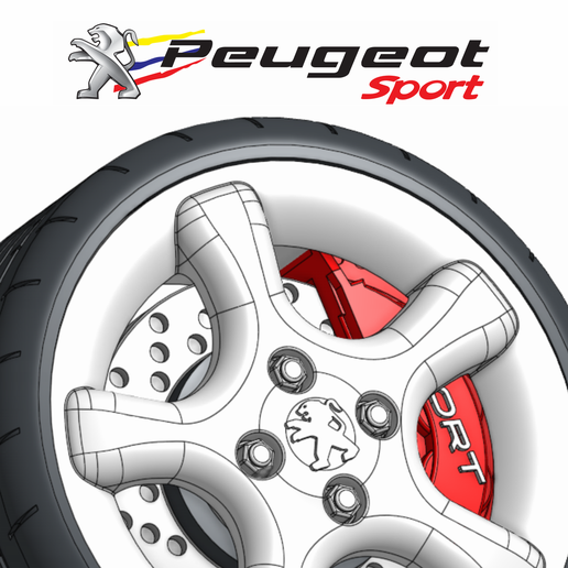 🛞 1/18 WHEEL PEUGEOT SPORT - LIBERTY WALK / PORSCHE /SUBARU STI WRX ...