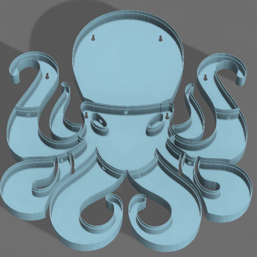 🐙 Large Octopus Light・Free STL File for 3D printing・Cults