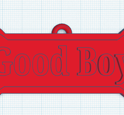 👦 Dogtag "Good Boy・ STL File for 3D printing・Cults