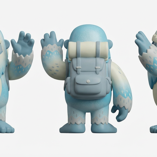📁 Yetus the Explorer Yeti – Designer Toy 3d STL Printable file・ STL ...
