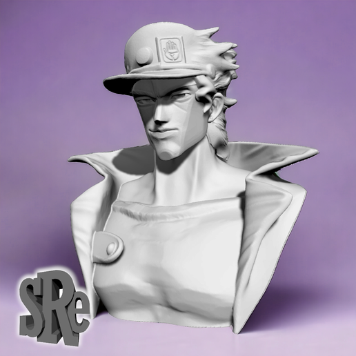 👤 Jotaro Kujo Bust・ STL File for 3D printing・Cults