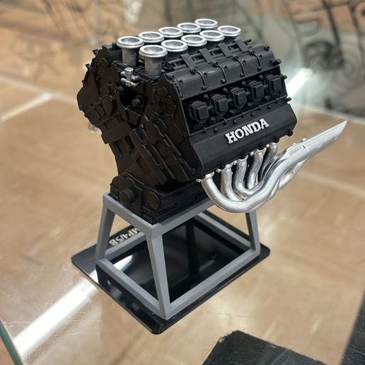 👨‍🎨 [H]ONDA RA100E V10 ENGINE・ STL File for 3D printing・Cults
