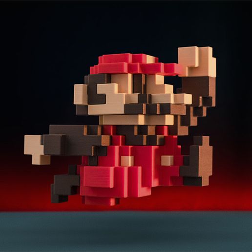 mario pixel amiibo