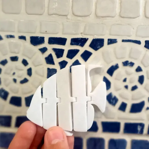 🐠 Articulated Flexible Fish・ STL File for 3D printing・Cults