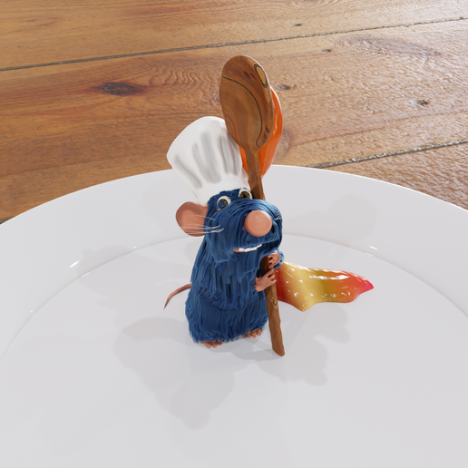🗿 STL Ratatouille 3D - Remy・ STL file for 3D printing・Cults
