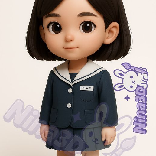 🫵 Ae-sun – Figura Chibi 3D | K-Drama “Si la vida te da mandarinas ...