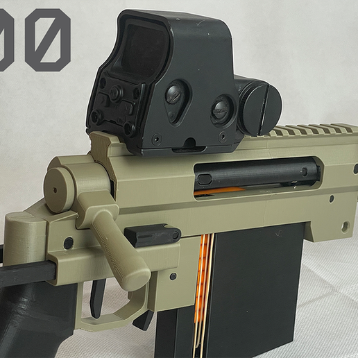 🔫 E200 | Toy Sniper rifle (Working!)・Free 3D File for ・Cults