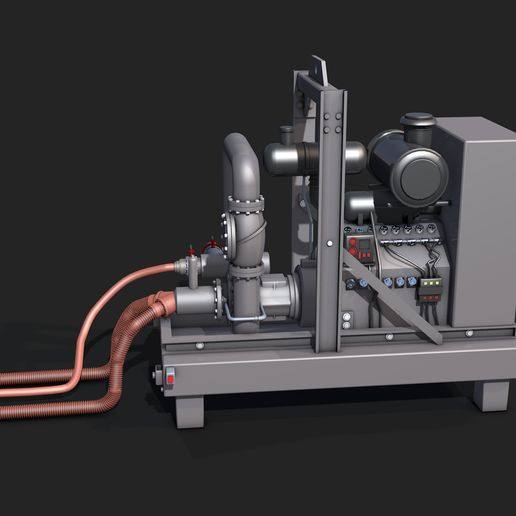 🚰 Water transfer pump・ STL File for 3D printing and CNC machining ...