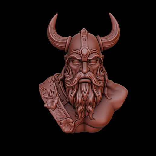 3D file Viking Bust 👤 ・3D print design to download・Cults