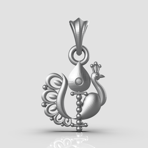 🦚 Peacock Pendant 3dm file・ STL File for 3D printing・Cults
