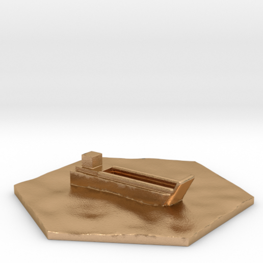 STL file Generic WW2 Landing Craft hex tile counter 🛬 ・3D printer ...