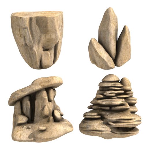 STL file 4 Rocks STL 🪨 ・3D printing model to download・Cults
