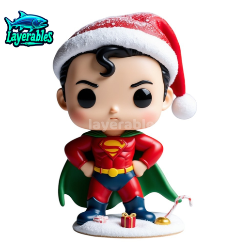 STL file Chibi Christmas Superman - 3D Model for Printing - Holiday ...