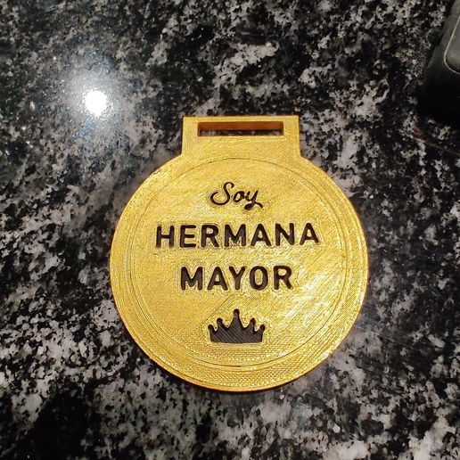 🏅 Medalla Hermana Mayor・Archivo STL Gratis para ・Cults
