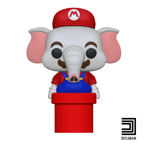 🐘 SUPER MARIO BROS WONDER ELEPHANT PIPE FUNKO POP TOYART・ 3D File for ...
