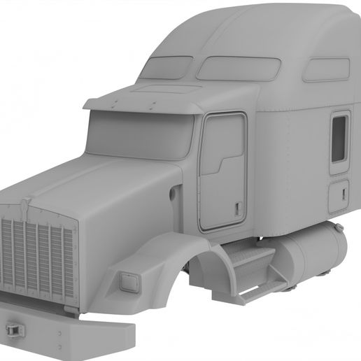 🚕 Kenworth T800-W 1/14 SCALE CAB・ STL File for 3D printing・Cults