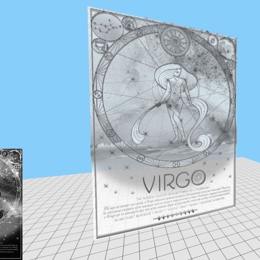 STL file virgo zodiac sign ♍ ・3D print design to download・Cults