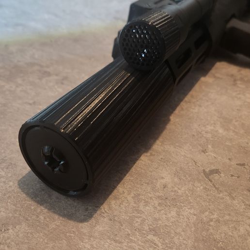 airsoft supressor ShadowStorm™ mock LMG-SD - Machine Gun suppressor ...