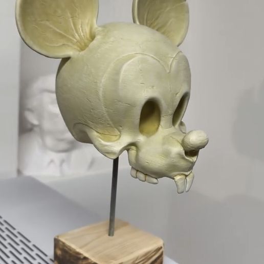🐁 Realistic Mickey mouse dead skull head/ Mickey mouse crâne HD ultra ...