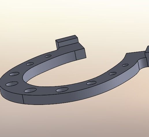 🔑 Horseshoe key ring 55mm・ STL File for 3D printing・Cults