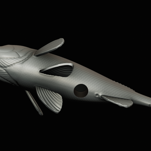 STL file fish perch / Perca fluviatilis statue underwater detailed ...