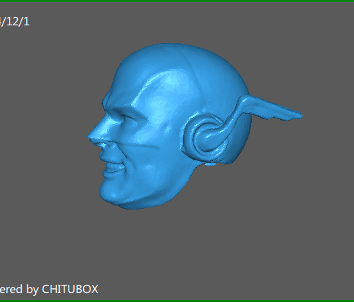 🦸 DC JLA The Flash Head・ STL File for 3D printing・Cults