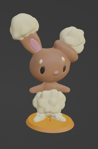 🐉 Buneary Pokemon Fan Art Figure・ STL File for 3D printing・Cults