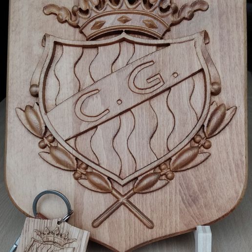 STL file Escudo Club Gimnàstic de Tarragona 🪞 ・3D print design to ...