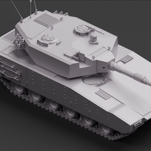 3D file Swiss NKPz MBT prototype 🐆 ・3D printing idea to download・Cults