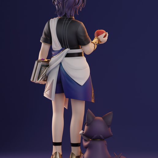 🐱 Cute Dr. Ratio Hsr Figure + Cat Version・ STL File for 3D printing・Cults