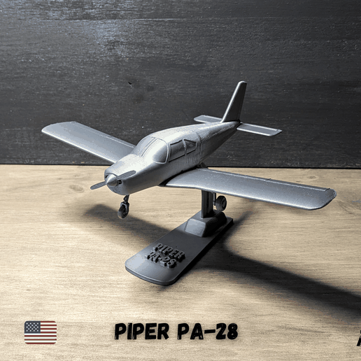 🛩️ Piper PA-28 Cherokee・ STL File for 3D printing・Cults