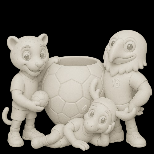 ⚽ 2026 Soccer Rainbow Hex Bowl - ZAYU, AERO & MOKO Fan Mascot Edition ...