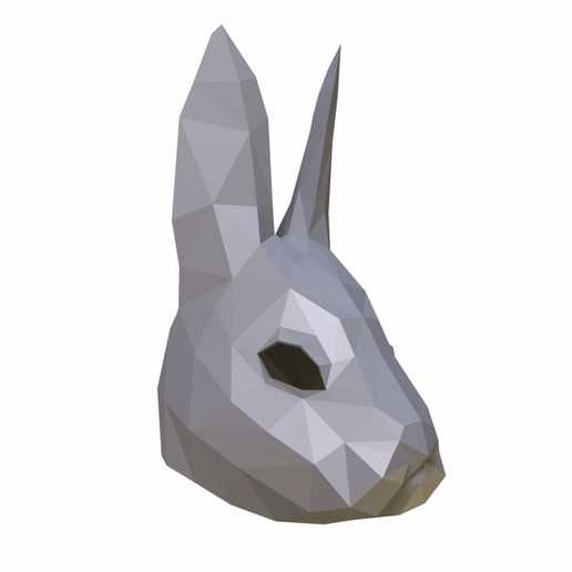 🐇 Rabbit mask・Archivo STL para ・Cults