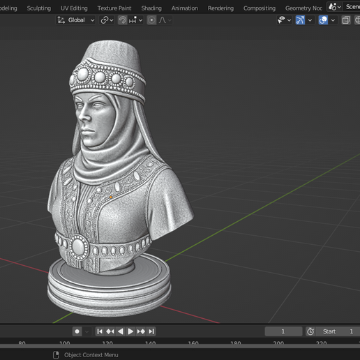 ♟️ Medieval Muslim Seljuk Sultana Chess Piece・ STL File for 3D printing ...