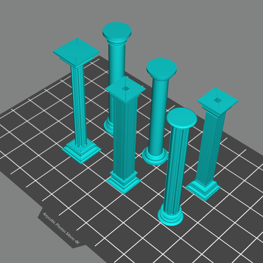🏗️ Pillar pole Group 1/64 scale modular・ STL File for 3D printing・Cults