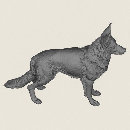 🐕 German Shepherd Dog・ STL File for 3D printing・Cults
